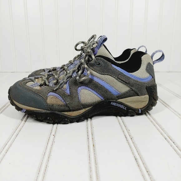 Merrell | Shoes | Merrell Womens Castle Rock Periwinkle Hiking Gray ...
